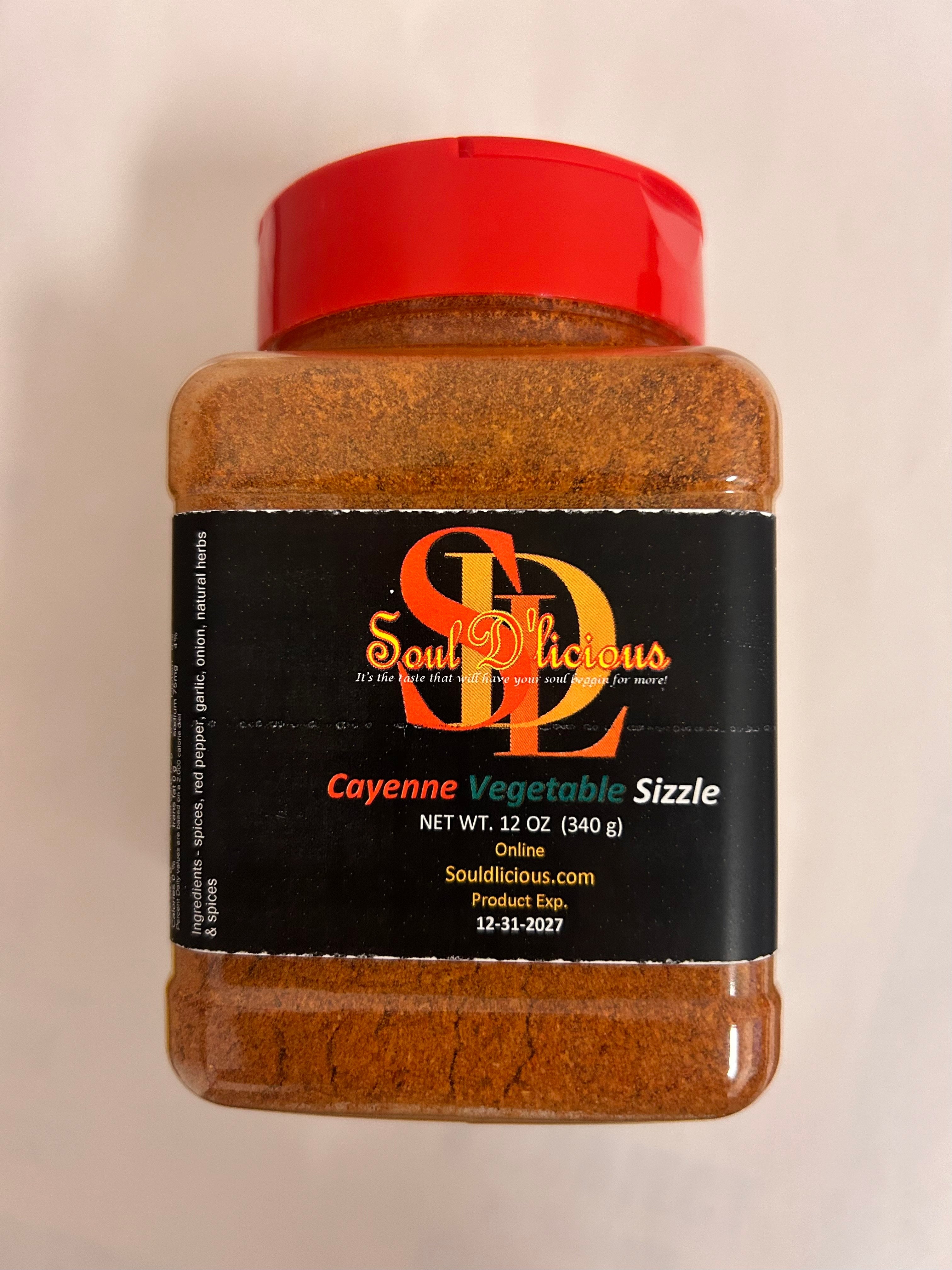 Cayenne Vegetable Sizzle | Soul D' Licious Seasonings and Manufacturing LLC